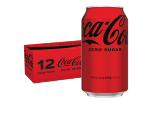 Coca‑Cola Zero Sugar Caffeine per Can, Bottle & Serving